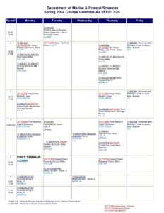 Spring 24calendarPRELIM 011724 – Rutgers University Department of ...